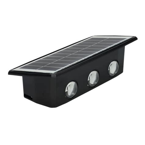 Bidirectional Led Solar Wall Light 6 Leds Ip54