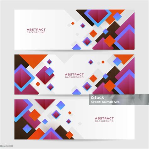 스퀘어 클린 그라데이션 보라색 오렌지 컬러풀 추상 디자인 배너 0명에 대한 스톡 벡터 아트 및 기타 이미지 0명 개념 개념과 주제 Istock