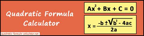 Quadratic Formula Calculator