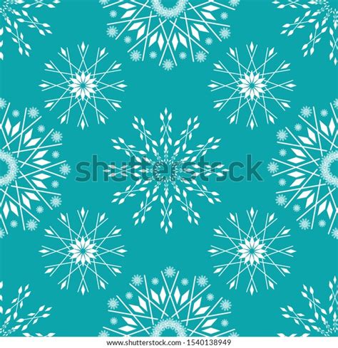 Elegant White Snowflake Winter Design Seamless Stock Vector Royalty Free Shutterstock