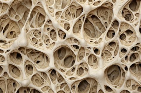 Premium Photo The Intricate Patterns Of Bone Texture