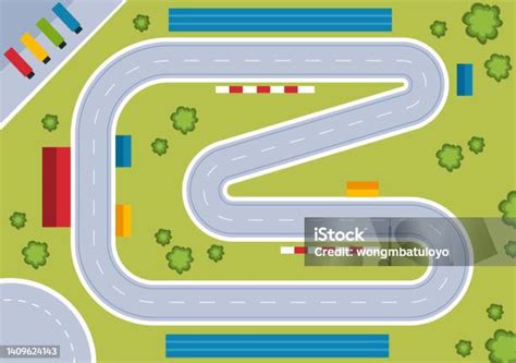 포뮬러 레이싱 스포츠카 레이스 서킷에 도달 결승선 만화 일러스트 레이 션은 플랫 스타일 디자인으로 챔피언십에서 우승합니다 스포츠 트랙에 대한 스톡 벡터 아트 및 기타 이미지