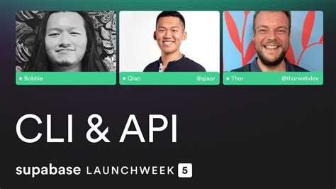 Supabase Launch Week 5 Day 1 Supabase Cli V1 And Admin Api Beta Youtube