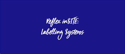 Reflex Insite Labelling Systems Reflex Labels Australia