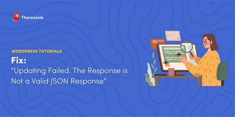 How To Fix Updating Failed The Response Is Not A Valid Json Response