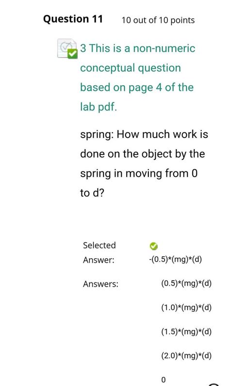 Work Of A Spring Force Vs Distance Graph Problem Rphysicsstudents
