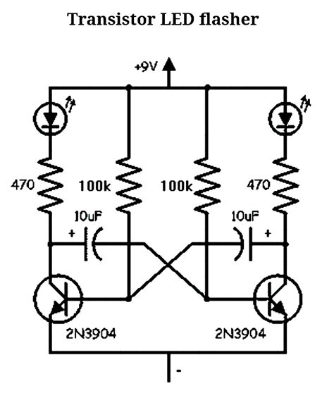 Analog Ultra Low Power Simple Flashing Circuit Electrical Engineering Stack Exchange