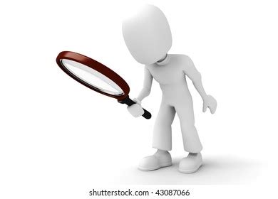 큰 돋보기 유리를 들고 있는 사람 스톡 일러스트 43087066 Shutterstock