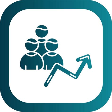 Population Glyph Gradient Round Corner Icon 41677993 Vector Art At Vecteezy