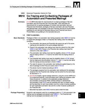 Fillable Online Pe Usps Sacking Packages Form Fax Email Print PdfFiller
