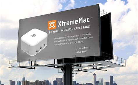 XtremeMac X Cube Pro USB C Dockingstation Leistungsstarker 6 In 1 USB