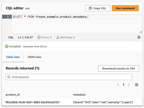 Announcing Frozen Collections For Amazon Keyspaces AWS Database Blog