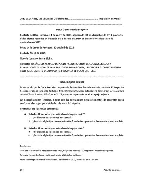 2023 01 25 Caso Columnas Desplomadas Pdf