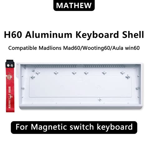 【local Delivery】h60 Customized Shell Compatible With Wooting 60he Mad60 Win60 Aluminum Keyboard