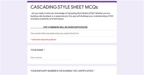 Roshni Gupta On Linkedin Cascading Style Sheet Mcqs