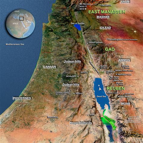 Explore The Biblical Map Of Ancient Israel And Judah