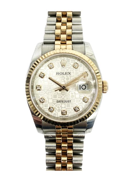 Rolex Datejust 36 Goldsteel Silver Jubilee Diamond Dial 116231g