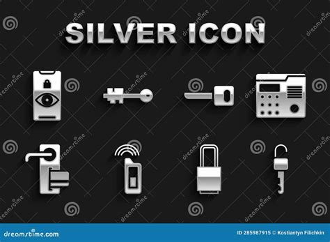 Set Car Key With Remote House Intercom System Unlocked Lock Digital Door Key Eye Scan And