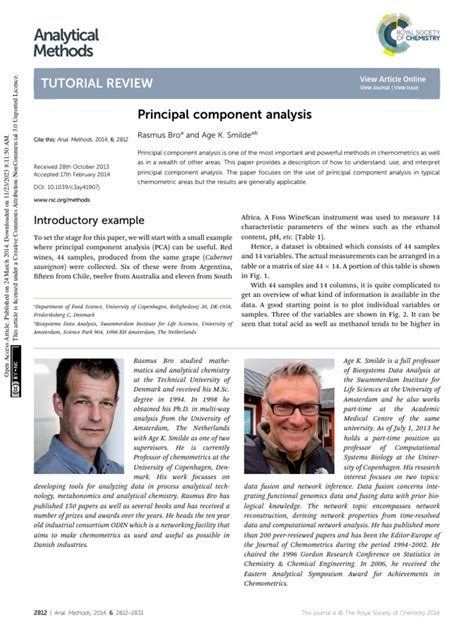 principal component analysis of wine pdf principal component