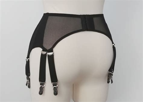 12 Strap Stella Garter Belt Black White Beige Pink Suspenders Xs 3xl