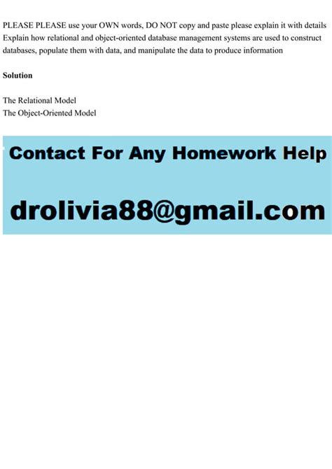 Please Please Use Your Own Words Do Not Copy And Paste Please Expla