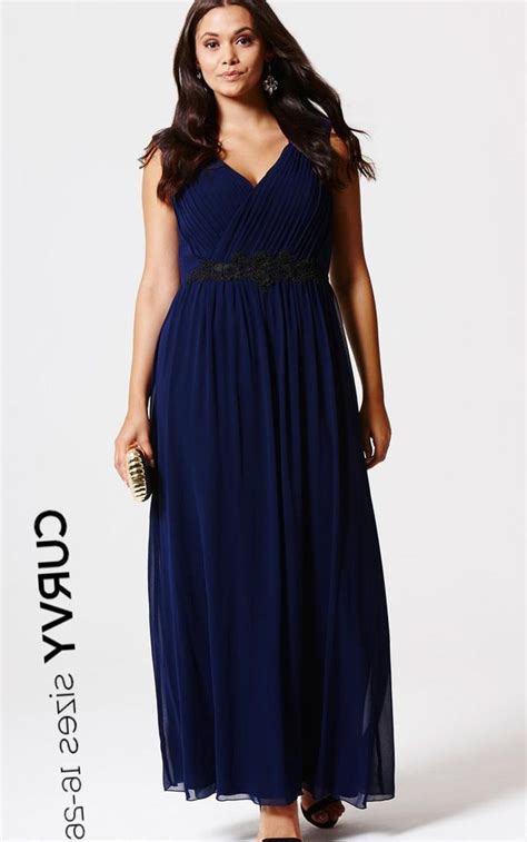 Navy Blue Maxi Dress Plus Size Pluslookeu Collection