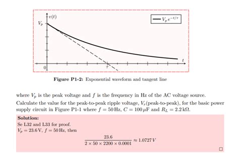 Solved Problem A Basic Power Supply Circuit Is Shown In Chegg Com