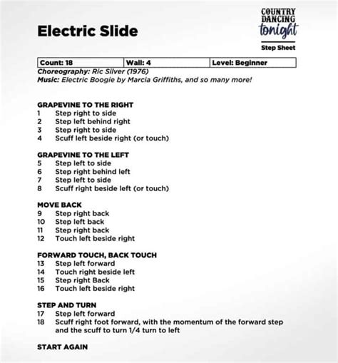 Copperknob Linedance Stepsheets
