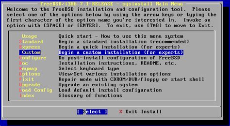 Установка Freebsd Media Unix
