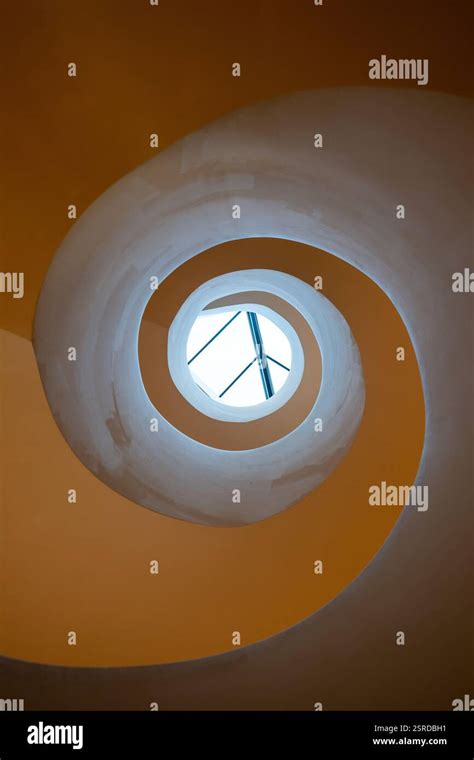 Spiral Staircase Handrail Elegance Interior Classic Style Building