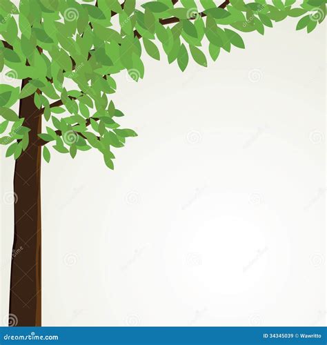 Vector Background With Tree Stock Vector Image
