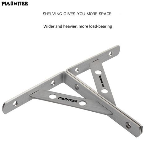 Piaomtiee Solid Stainless Steel Removable Laminated Metal Triangle Support Wish