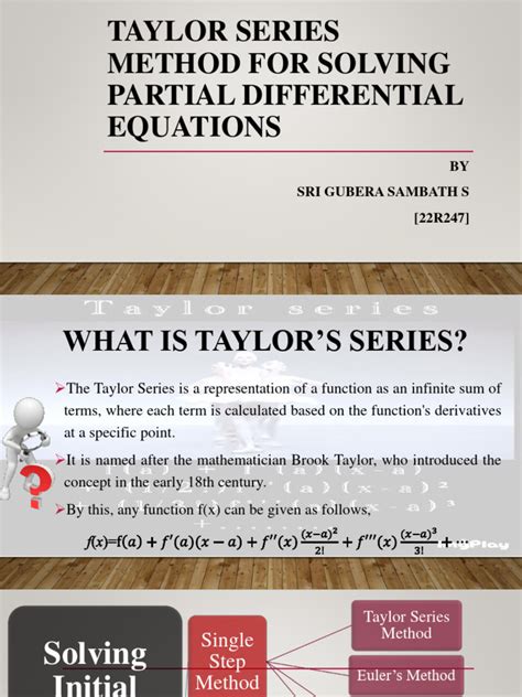 Taylor Series Method For Solving Partial Differential Equations Pdf Differential Equations