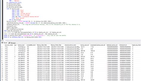 Get Last Backup Times For All Databases In Sql Server Sql Dba Blog