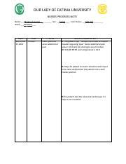 Nursing Progress Note Managing Labor Pain And Abdominal Course Hero