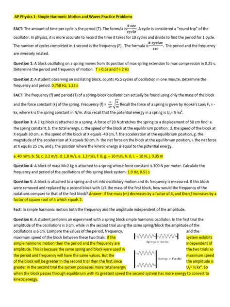 unit 7 shm waves practice questions w answers v3 pdf