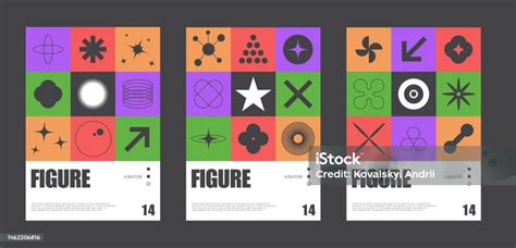 단순한 모양과 그림이 있는 기하학적 미니멀리즘 아트웍 포스터 예술 작품 포스터는 웹 배경 포스터 아트 디자인에 유용한 벡터 추상 동적 기호 기하학적 모양의 포스트 모던에서