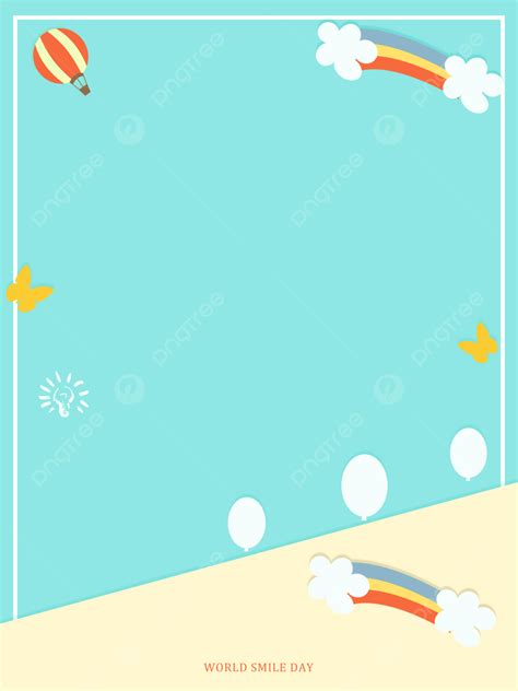 신선 한 무지개 풍선 테두리 배경 소재 여름 배경 생일 배경 여름 배경 일러스트 및 사진 무료 다운로드 Pngtree