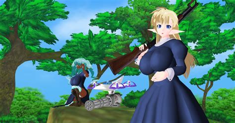 3dカスタム少女 巨乳とロリ巨乳という設定（習作） 怪しい猫目箱[ΦωΦ]のイラスト Pixiv