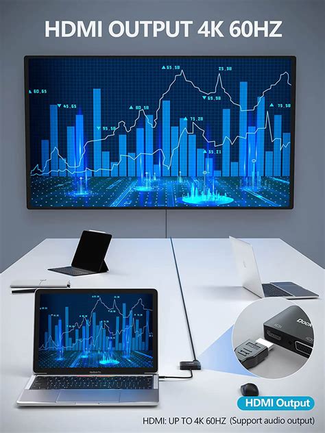 Type C Hdmi Vga Adapter 4k 60hz Dockteck