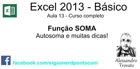 Curso de Excel Módulo Básico Curso Grátis e Completo Alessandro Trovato