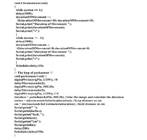 Arduino Ide Code Providing The Control Of The Garage Door Download Scientific Diagram