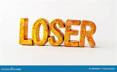 Unsuccessful Message Text Loser In Bold Font Portraying The Concept