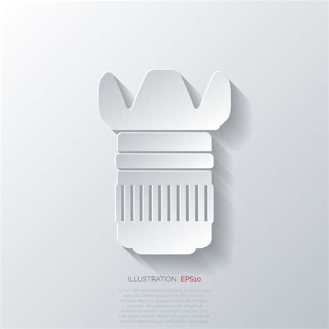 Premium Vector Camera Lens Icon Vector Illustration