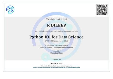 Python Datascience Ibm Learning Upskilling R Dileep