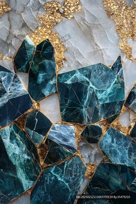 Ai创作图酷炫蓝水晶立体背景 抽象箔金拼接色块 不规则水晶珠背景 抽象不规则彩色玻璃 箔金拼接色块晶瓷画 宝石背景彩石拼花 酷炫珠宝光彩壁纸墙纸 蓝色青金石立体背景 金属宝石质感背景 碎玻璃