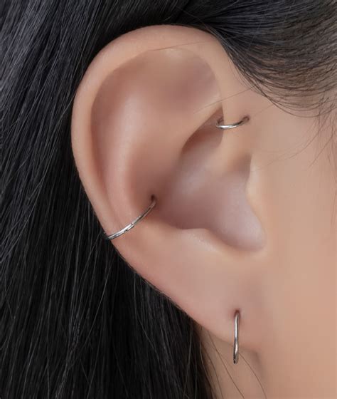 핑크로켓 써지컬 피어싱 세그먼트 링피어싱 08mm