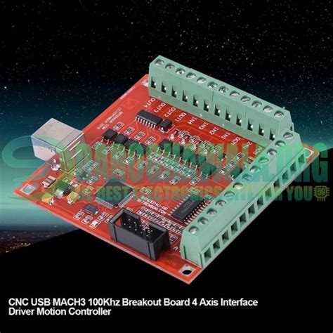 Cnc Usb Mach3 100khz Breakout Board 4 Axis Interface Driver Motion
