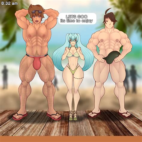 Rule 34 Abs Bakugan Bakugan Battle Brawlers Beach Bikini Bulge Comic Comic Page Dan Kuso Dan