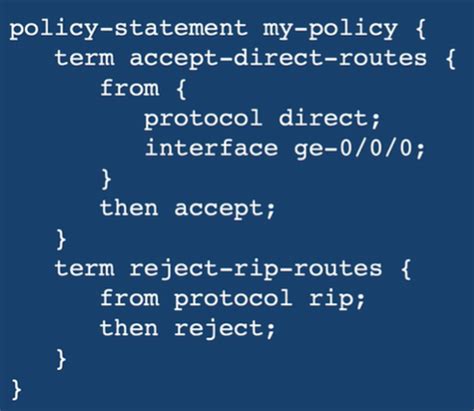 Routing Policy And Firewall Filters JNCIA Junos HACKLIDO